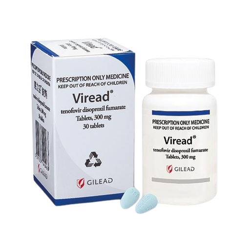 VIREAD Tenofovir Disoproxil Fumarate 300mg Film-Coated Tablet 30's ...